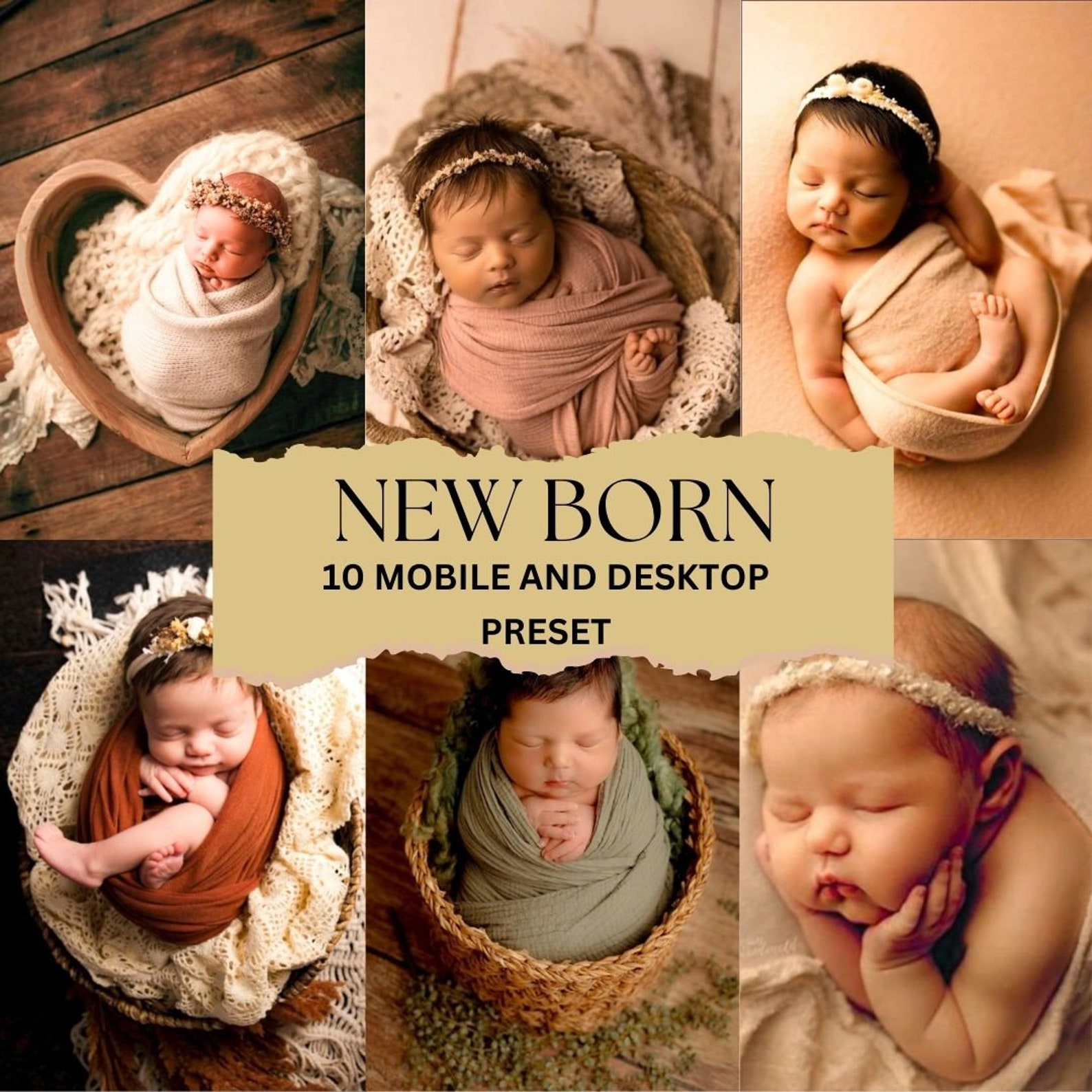 Newborn Photography Presets, Lightroom Presets for Babies, Easy-to-use ...