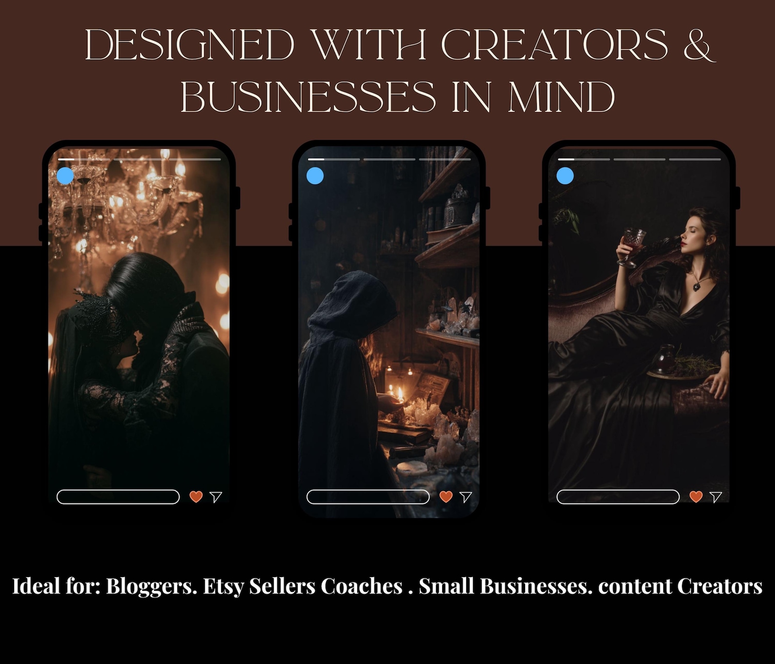 Dark Moody Witchcore Stock Photos, Gothic Halloween Aesthetic Bundle ...
