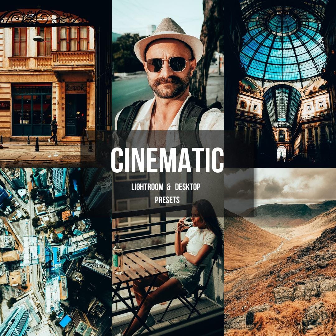 10 Cinematic Lightroom Presets, Film-inspired Presets, Cinematic Night ...