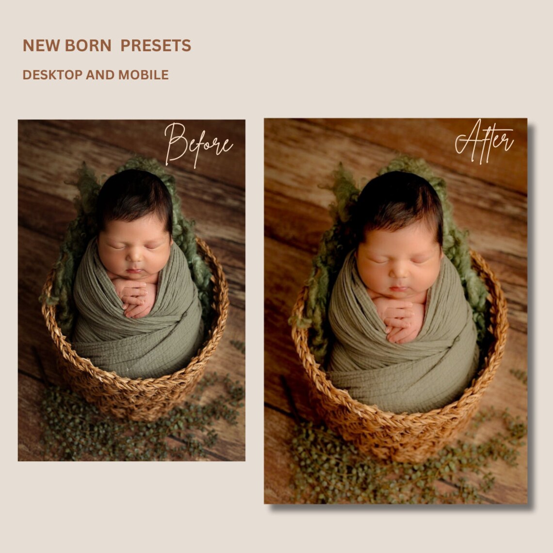 Newborn Photography Presets, Lightroom Presets for Babies, Easy-to-use ...