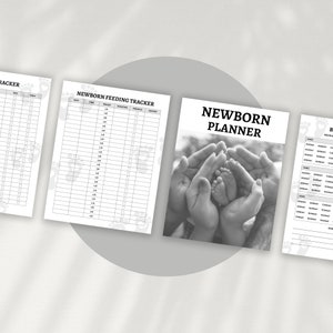 Newborn Planning Kit, Baby Planner, Baby Tracker, New Mom Planner, Baby ...
