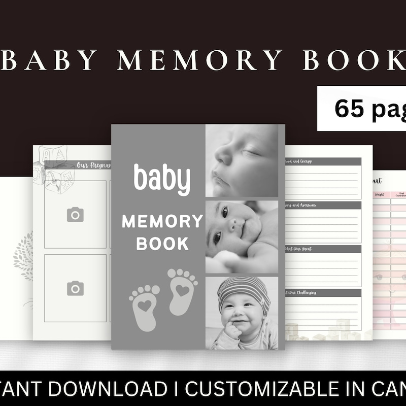 Printable Baby Book - Etsy