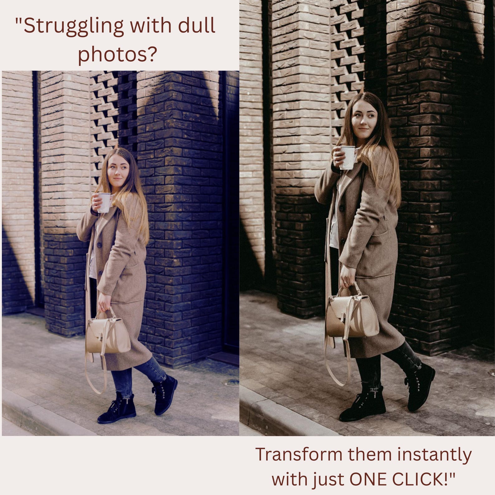 15 Dark Caramel Lightroom Presets | Moody Coffee and Dark Brown Filters ...