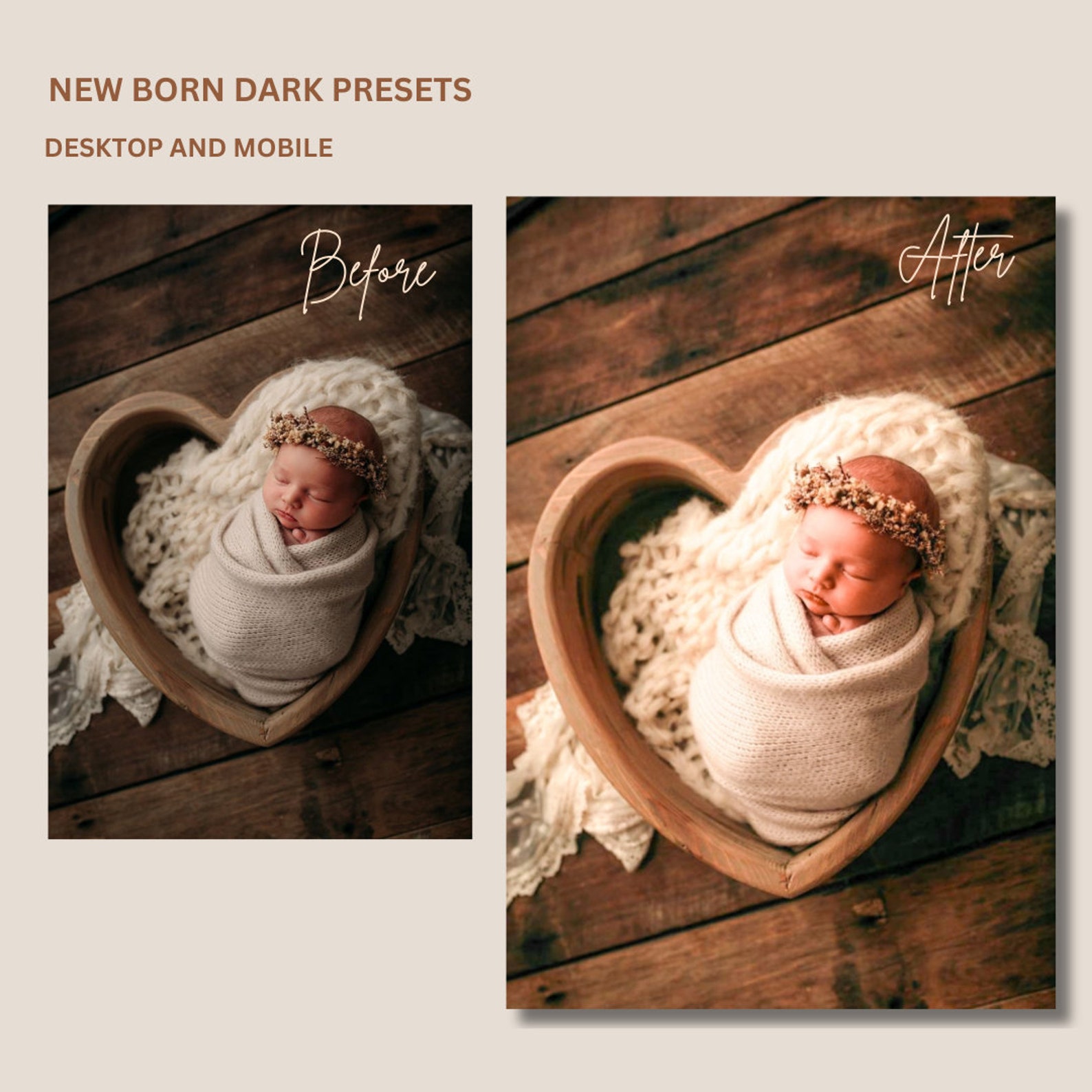 Newborn Photography Presets, Lightroom Presets for Babies, Easy-to-use ...