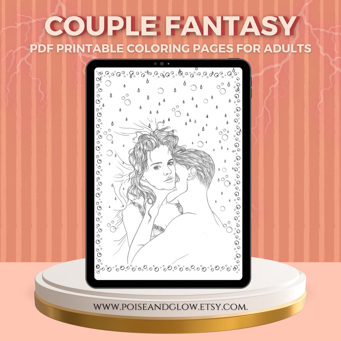 Coloring Pages for Adults Coloring Books for Adults Couples Fantasy ...