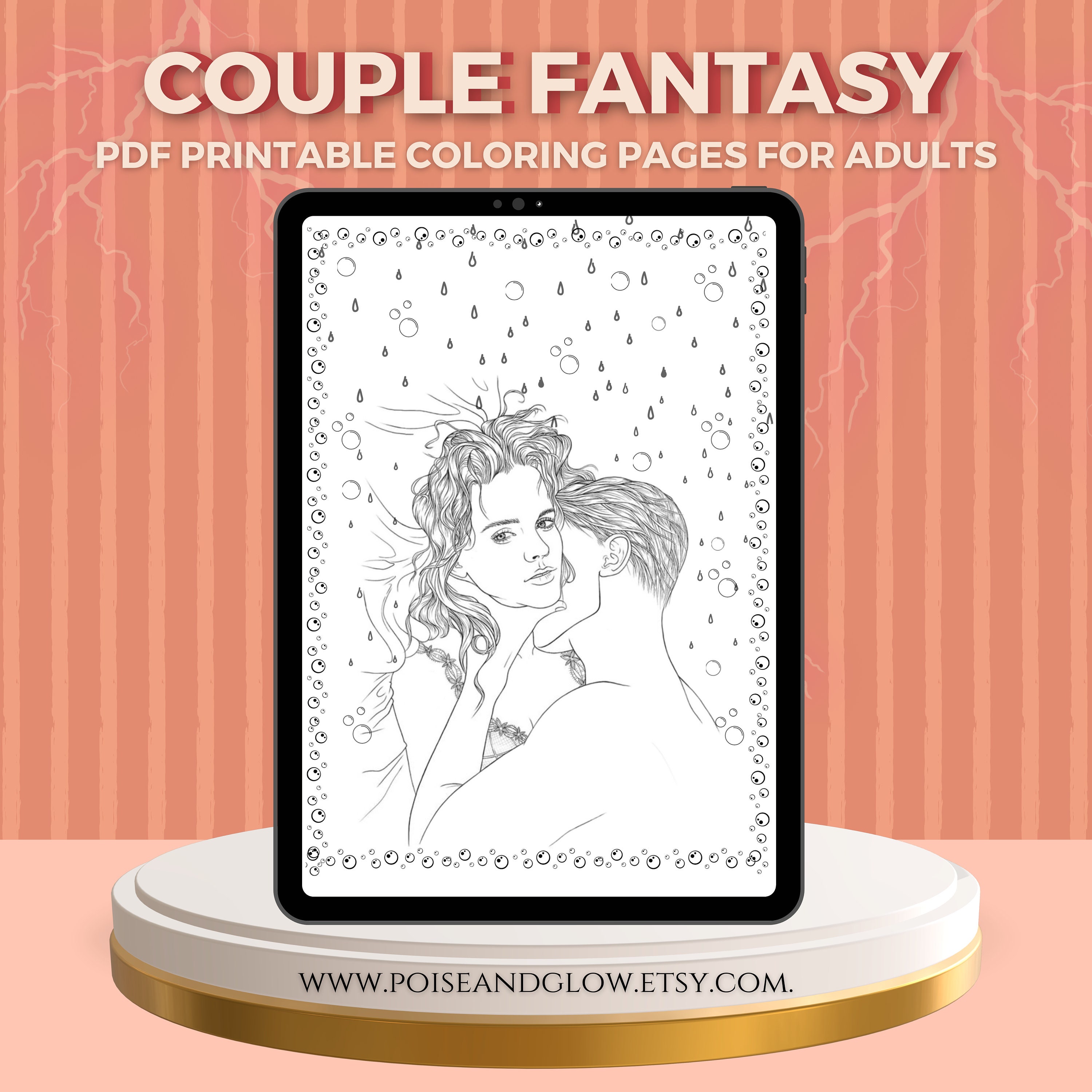 Coloring Pages for Adults Coloring Books for Adults Couples Fantasy ...