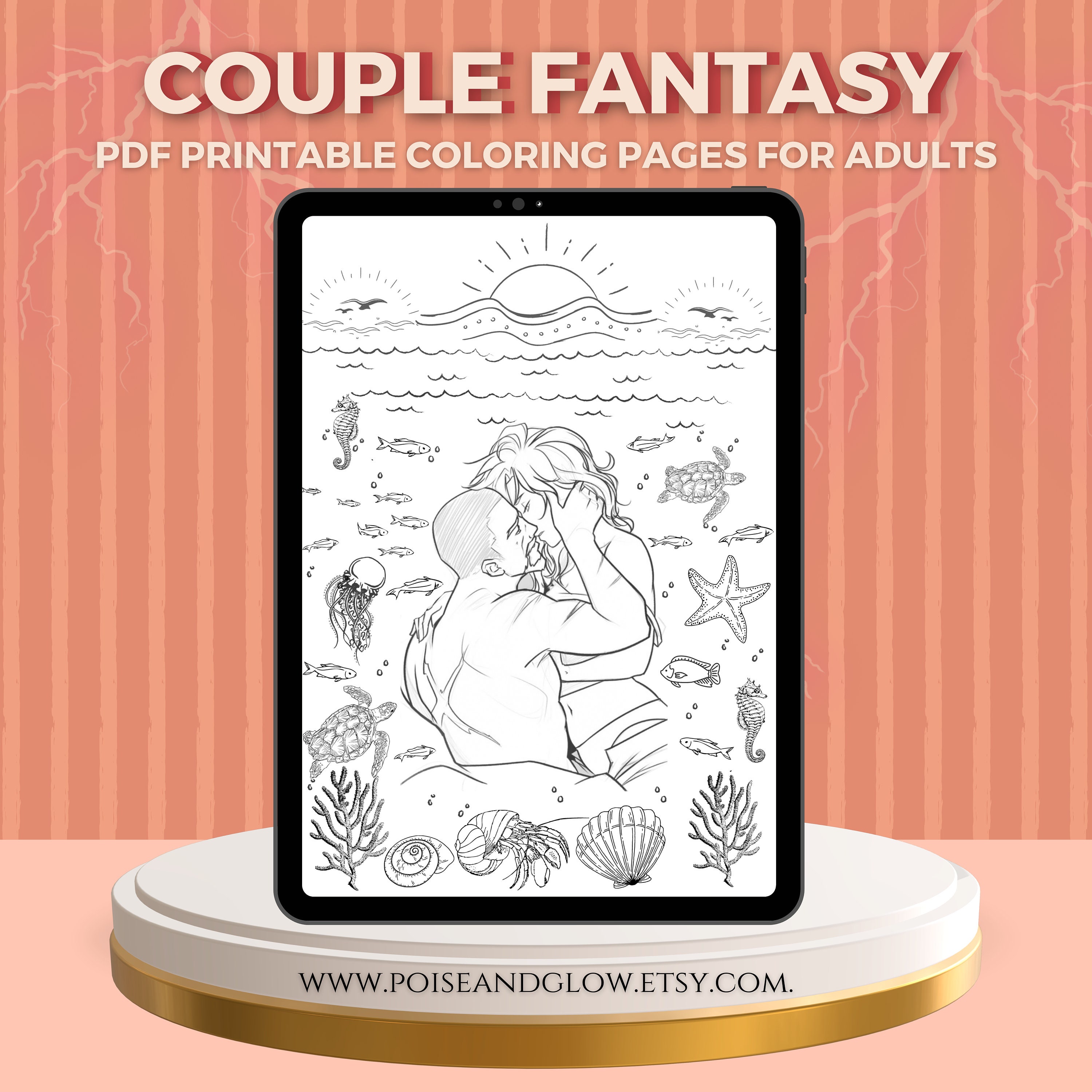 Coloring Pages for Adults Coloring Books for Adults Couples Fantasy ...