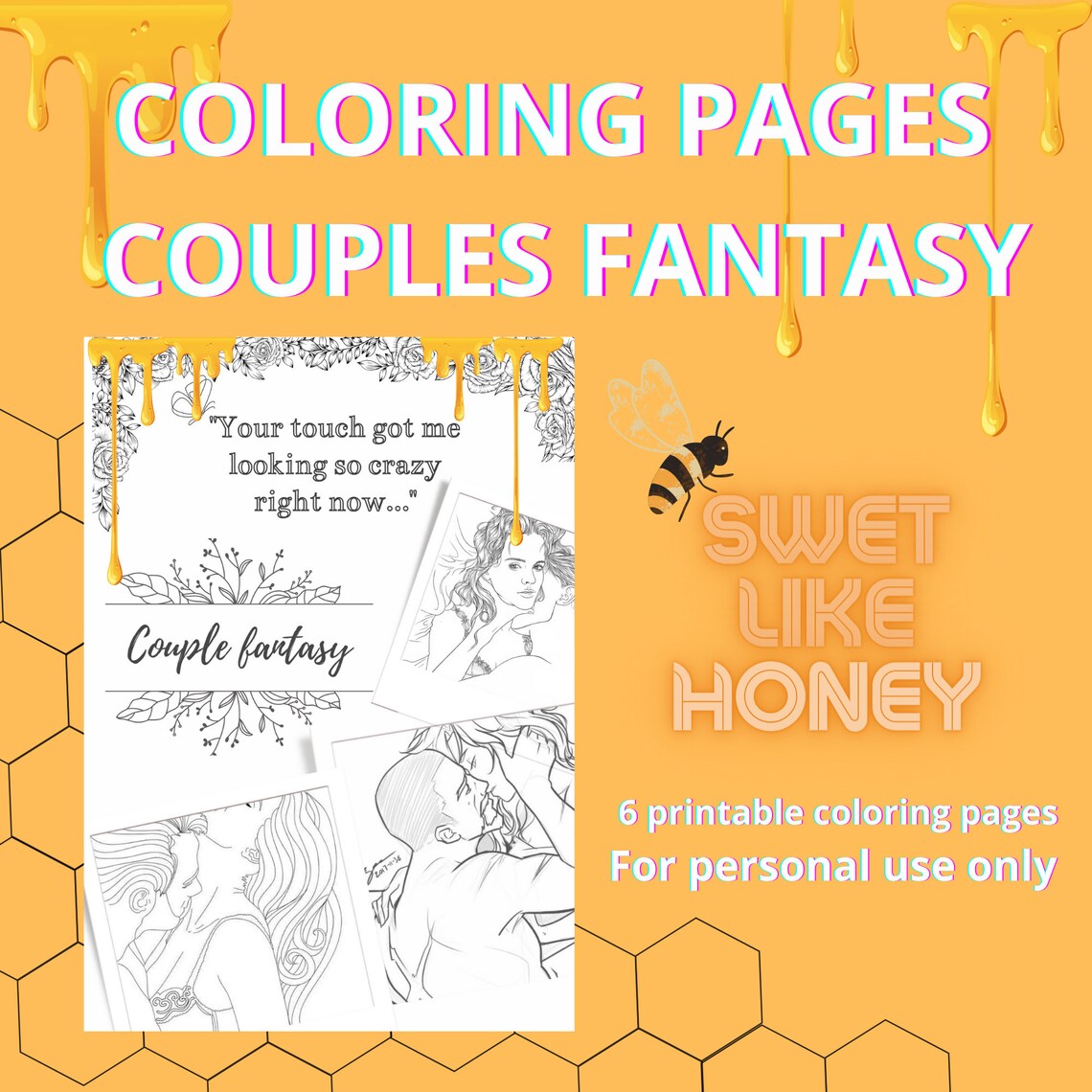 Coloring Pages for Adults Coloring Books for Adults Couples - Etsy