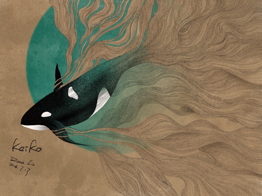 Embrace of Freedom: the Journey of Keiko. Original Digital Art Print on ...