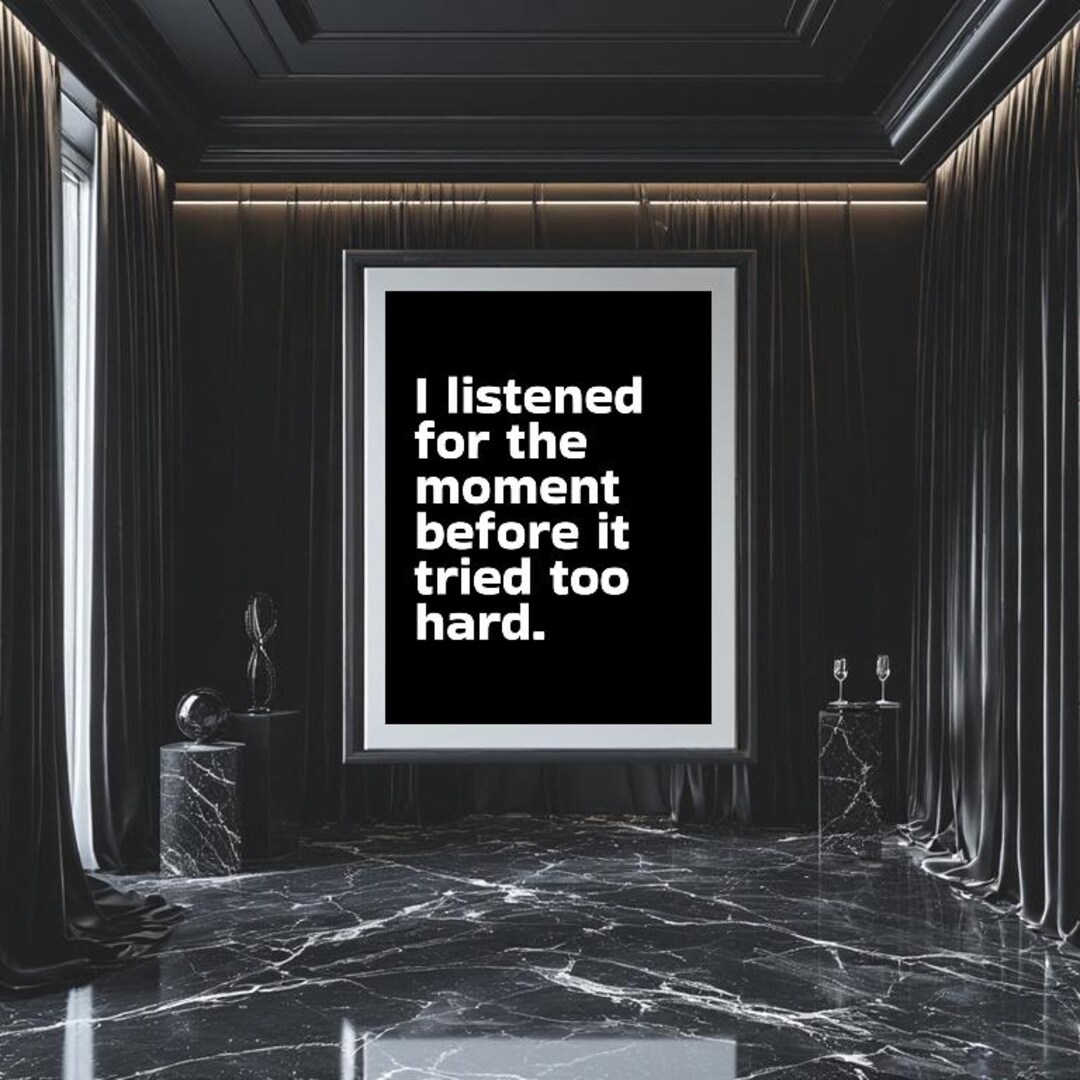 Timeless Quote Printable Wall Art Minimal Emotional Style Simple ...