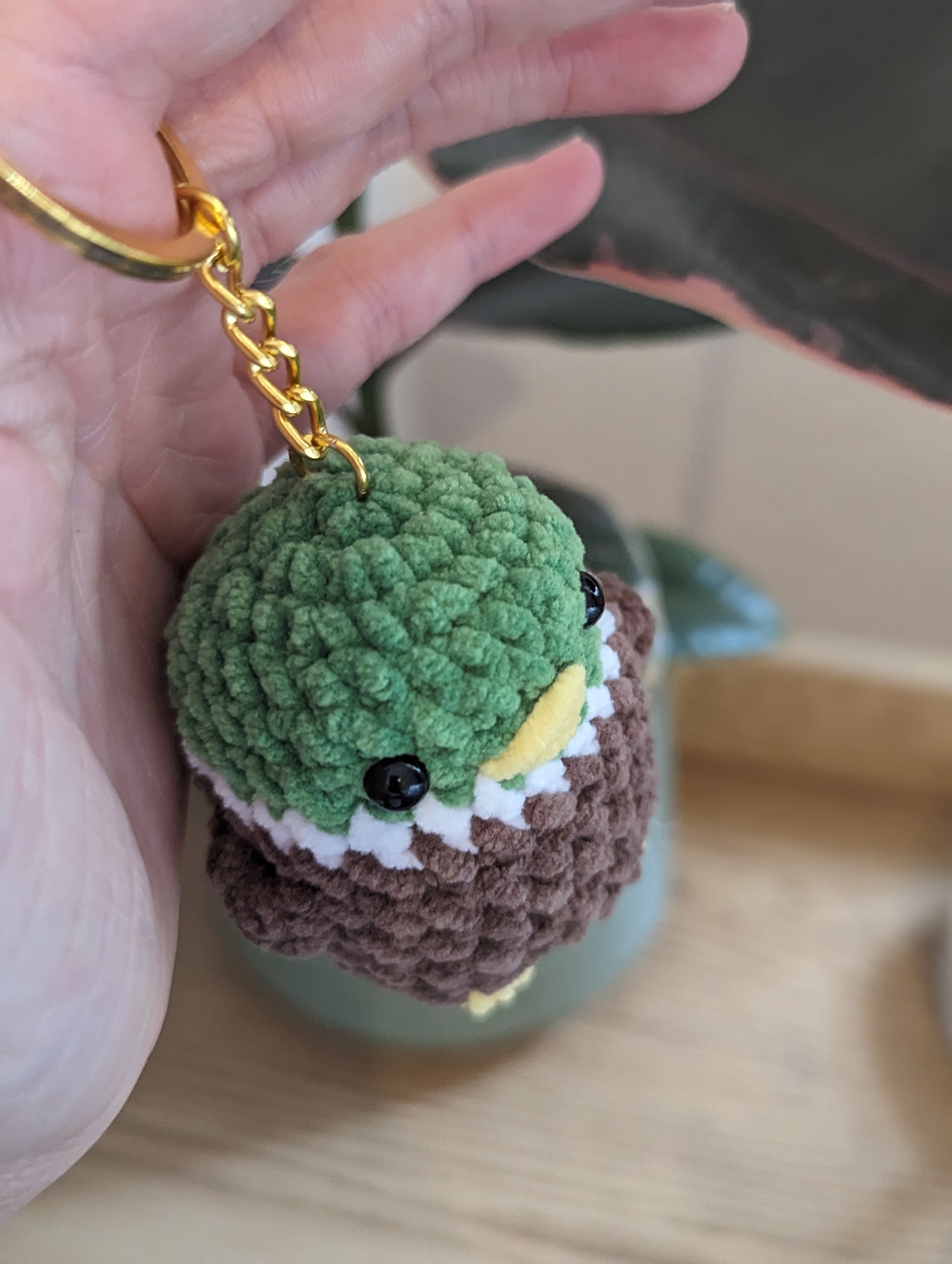 DUCK KEYCHAIN, CROCHET Keychain, Plush Keychain, Soft Keychain, Crochet ...