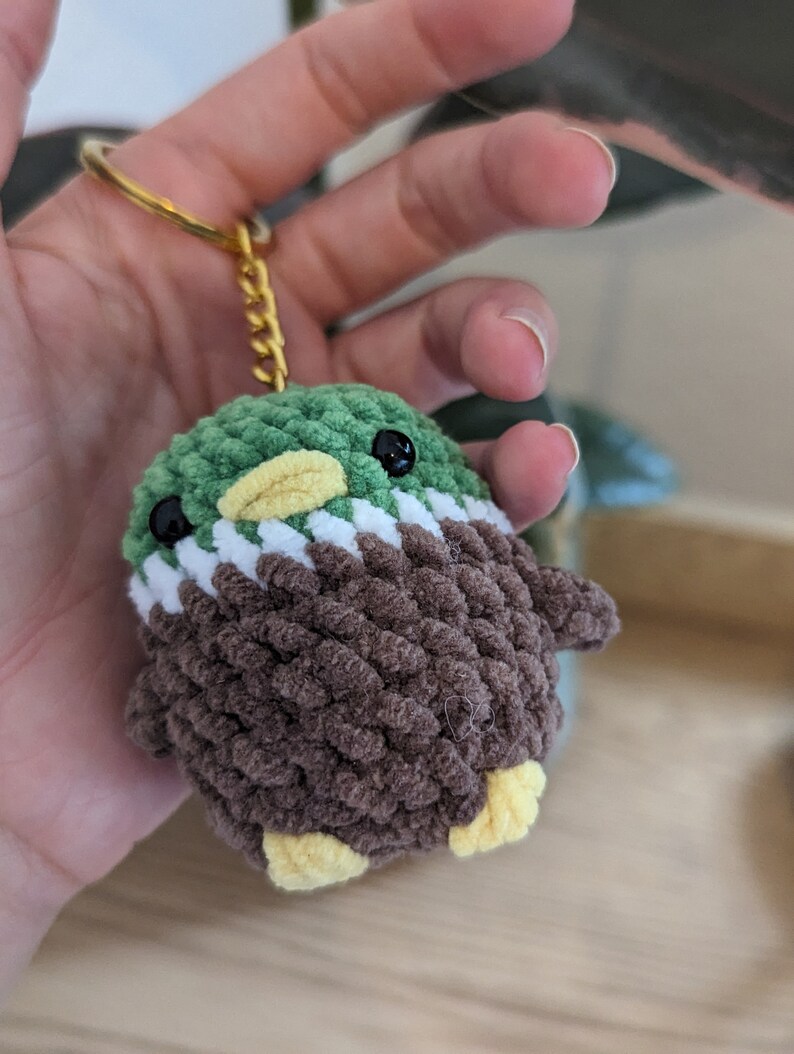 DUCK KEYCHAIN, CROCHET Keychain, Plush Keychain, Soft Keychain, Crochet ...