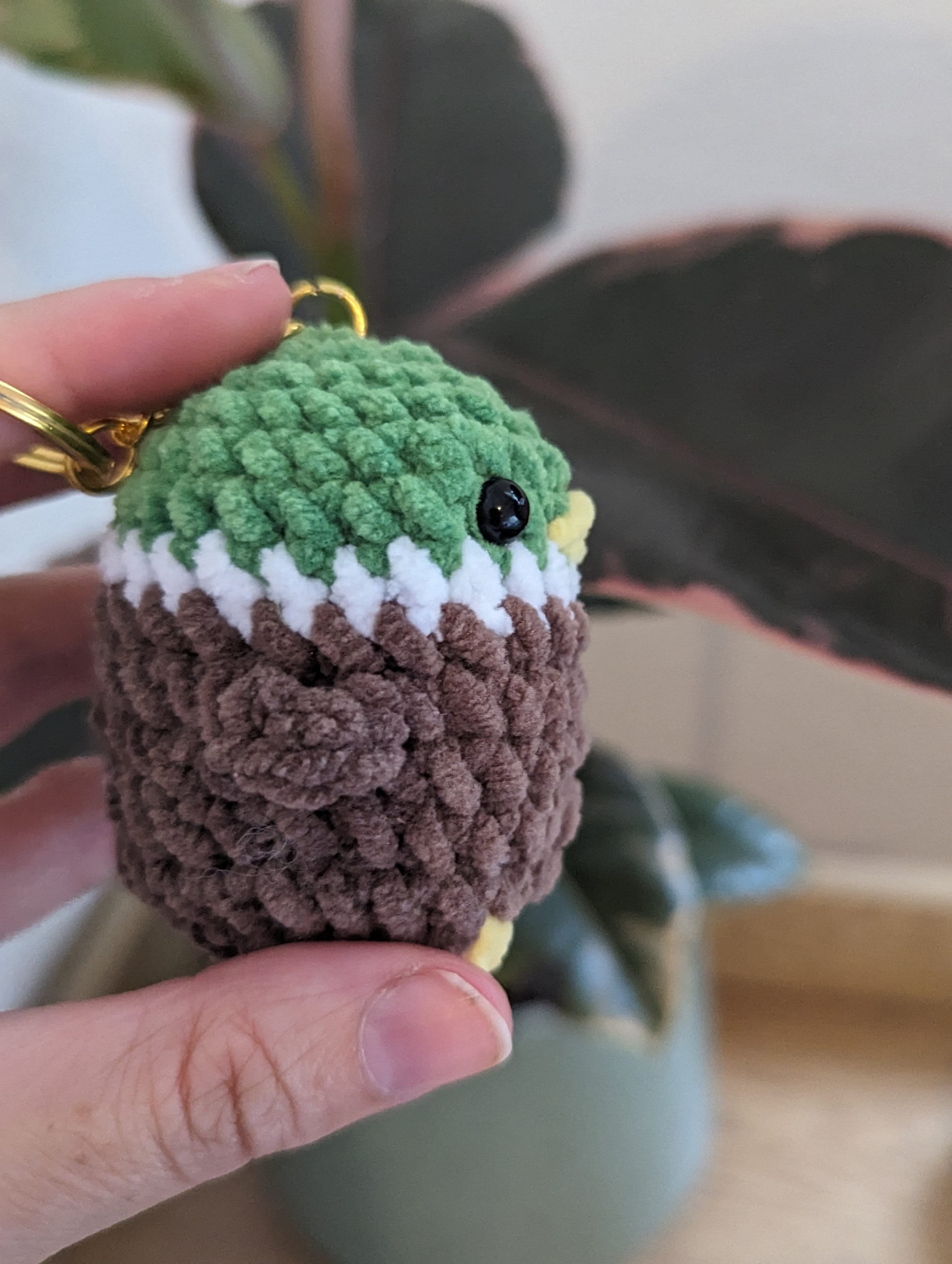 DUCK KEYCHAIN, CROCHET Keychain, Plush Keychain, Soft Keychain, Crochet ...