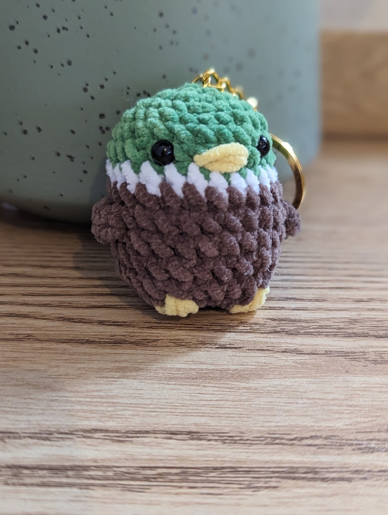 DUCK KEYCHAIN, CROCHET Keychain, Plush Keychain, Soft Keychain, Crochet ...