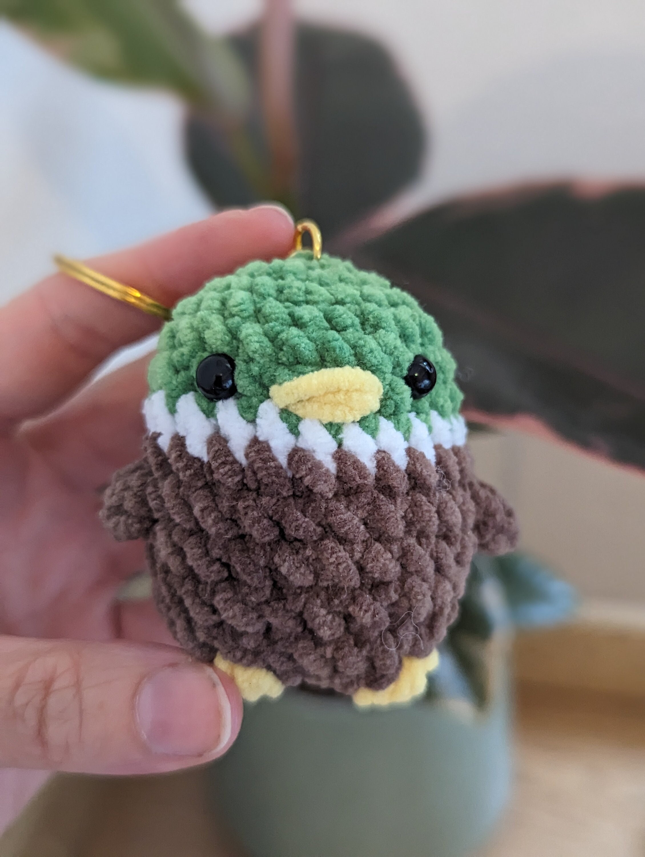 DUCK KEYCHAIN, CROCHET Keychain, Plush Keychain, Soft Keychain, Crochet ...