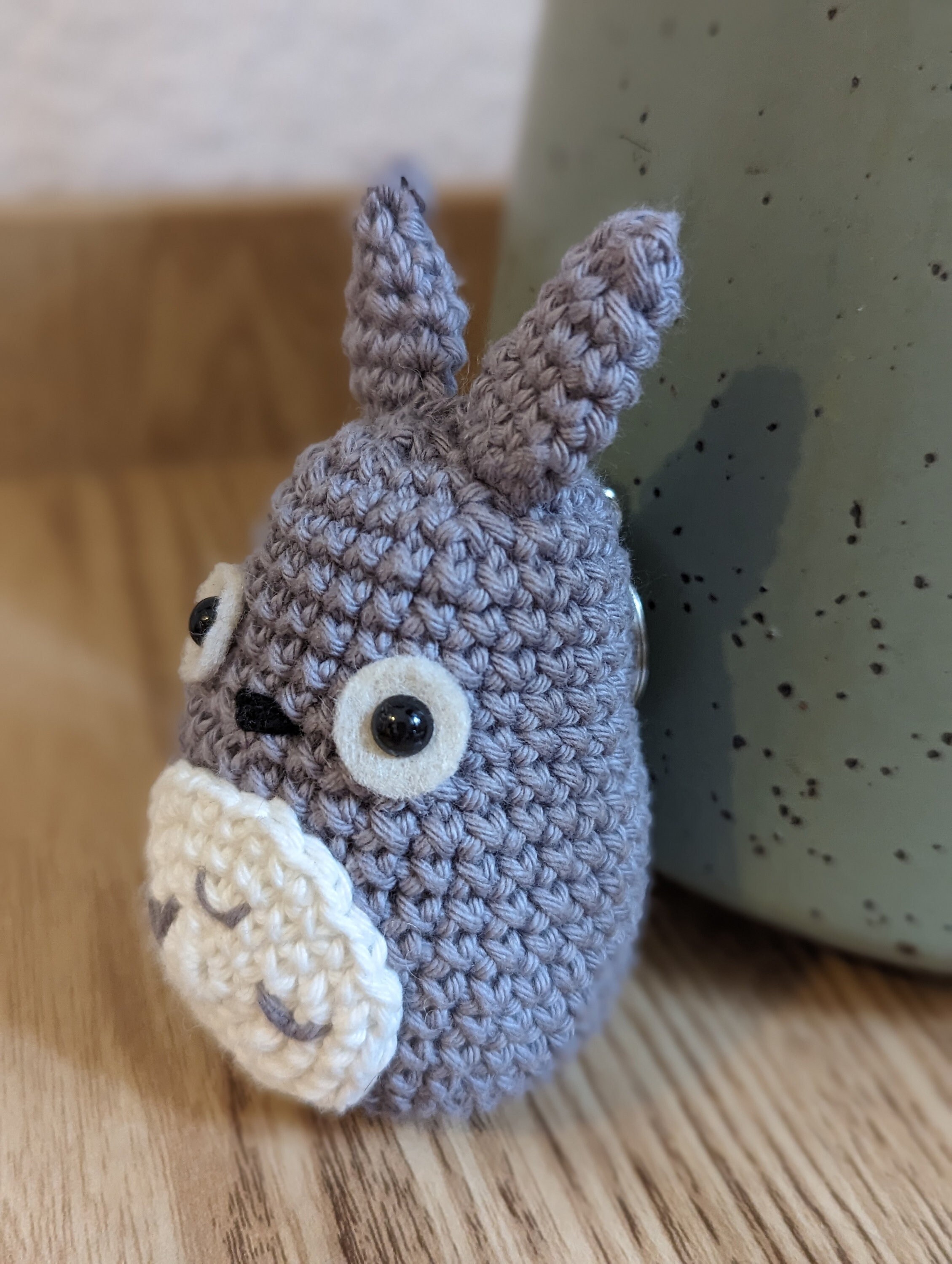Totoro Key Ring, Crochet Ghibli Plush - Etsy