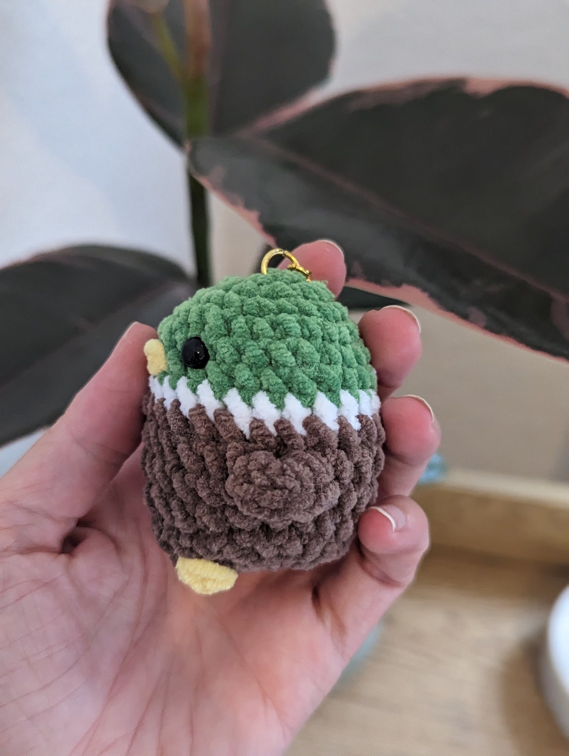 DUCK KEYCHAIN, CROCHET Keychain, Plush Keychain, Soft Keychain, Crochet ...