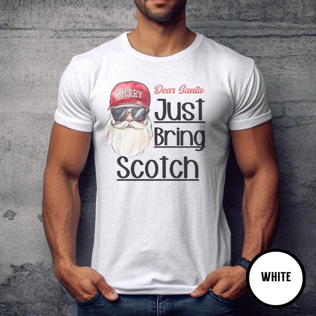 Men's Funny Scotch Christmas Shirt, Holiday Tee, Festive Shirt, Scotch ...