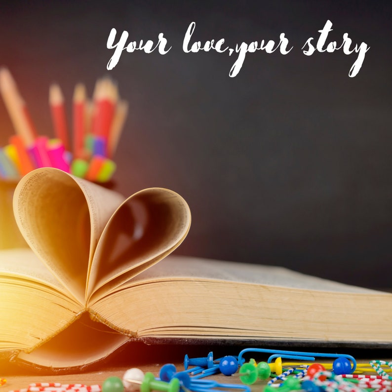 Your Custom Love Story Book and Poster, Personalized Romantic Tales for ...