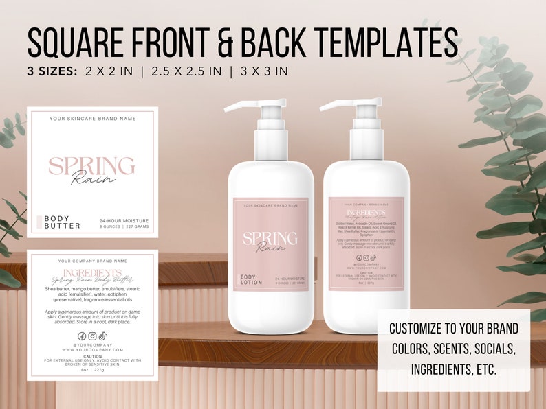 Elegant Editable Canva Bottle Label Template Boston and Cosmo Designs ...