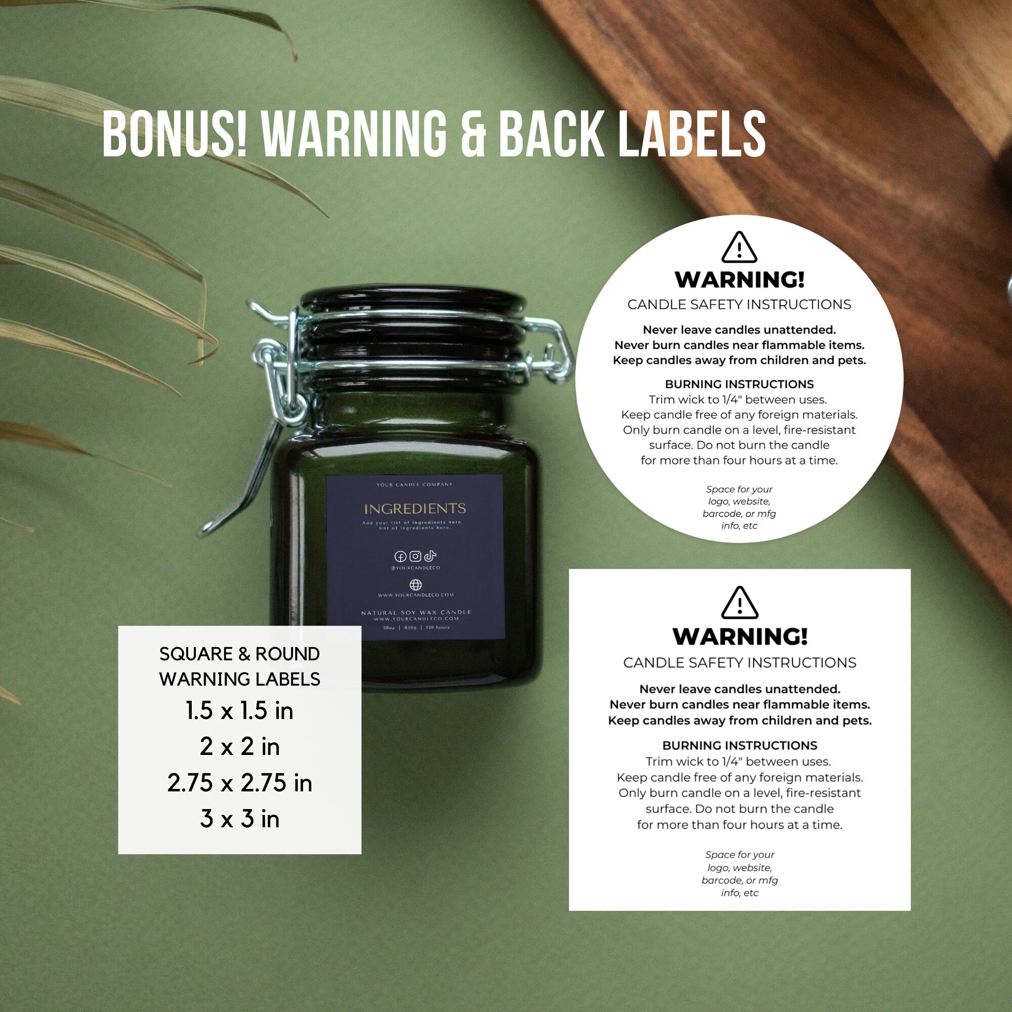 Zodiac Editable Canva Candle Label Template | Astrology Label Design ...