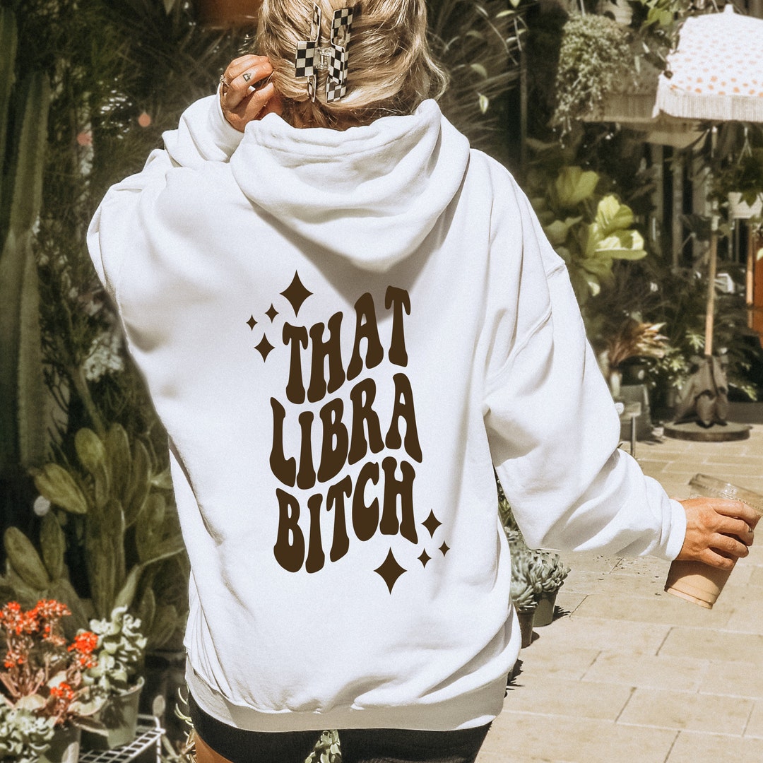 That Libra Bitch SVG PNG, Zodiac Star Sign, Funny Svg, Birthday Svg Retro Wavy Text SVG, Digital ...