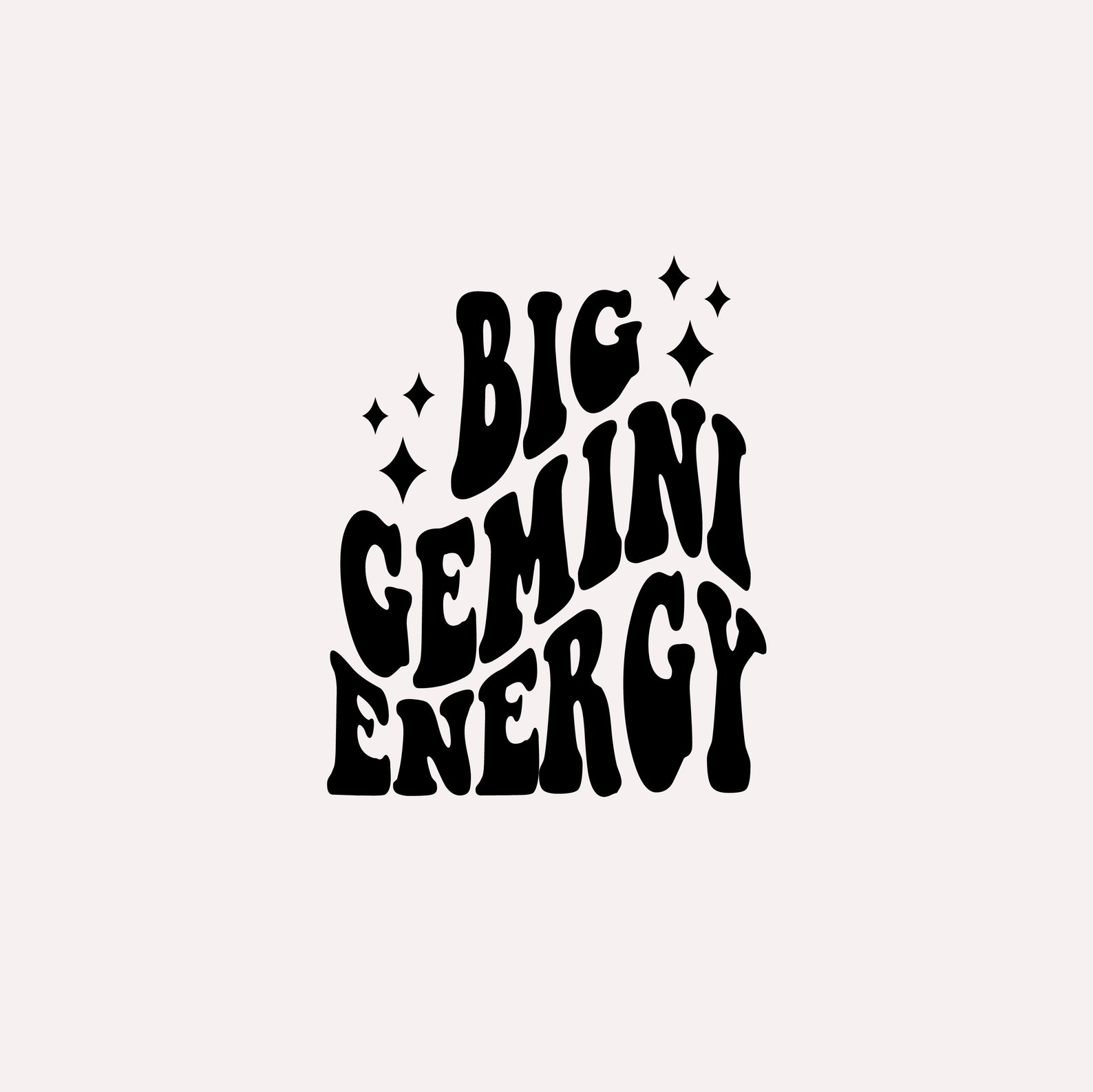 Big Gemini Energy SVG, Zodiac Star Sign, Trendy Aesthetic SVG PNG ...