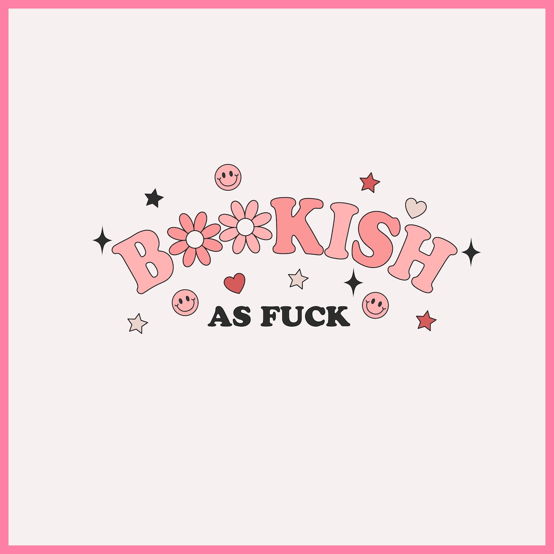 Bookish AF Svg Png, Reading Png, Cute Book Lovers Svg, Fun Trendy ...