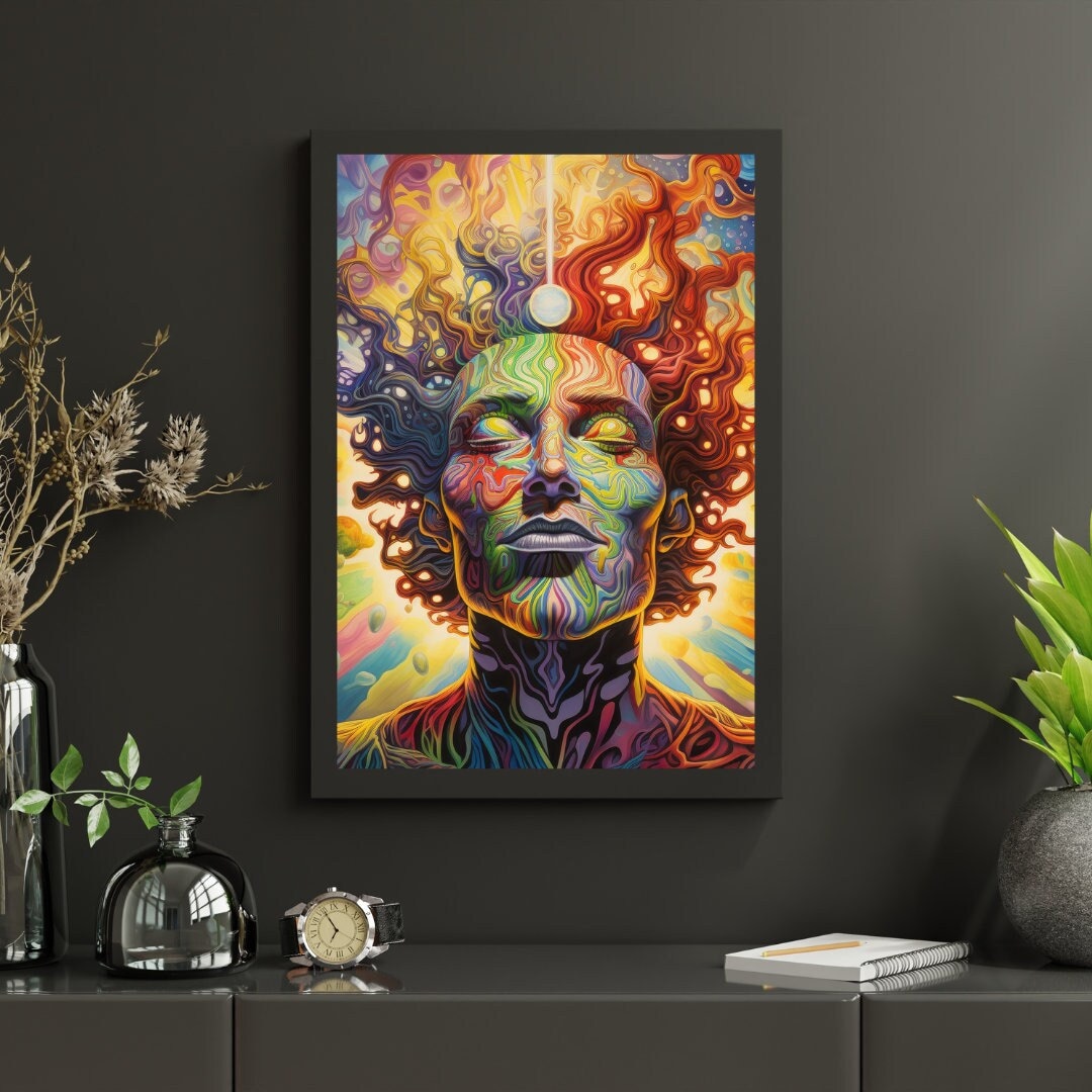 Psychedelic Digital Art. the Higher Self, Consciousness, Trippy. - Etsy