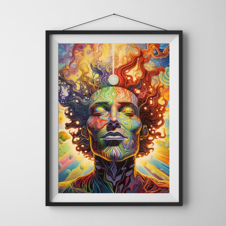 Psychedelic Digital Art. the Higher Self, Consciousness, Trippy. - Etsy