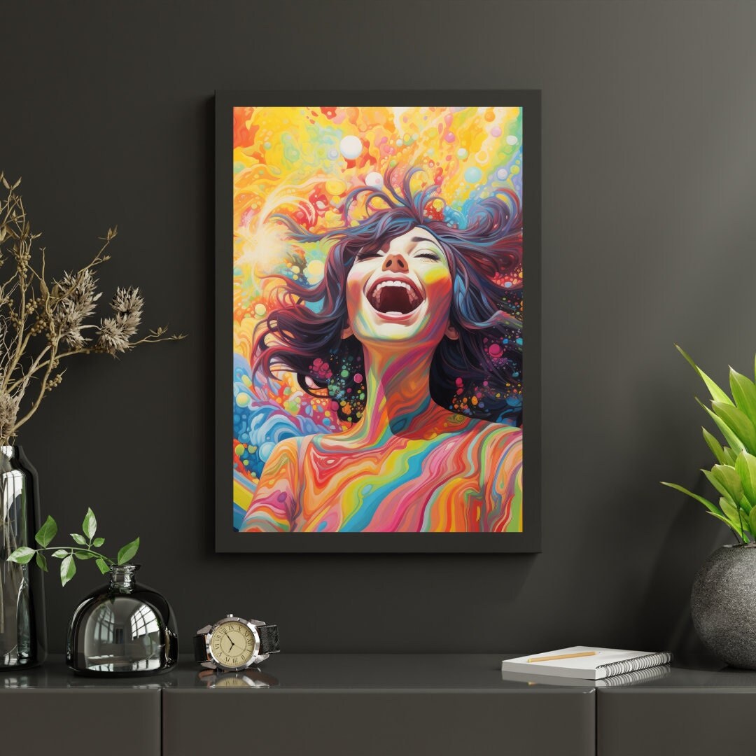 Happiness Digital Art, Feminine, Energetic, Love. - Etsy