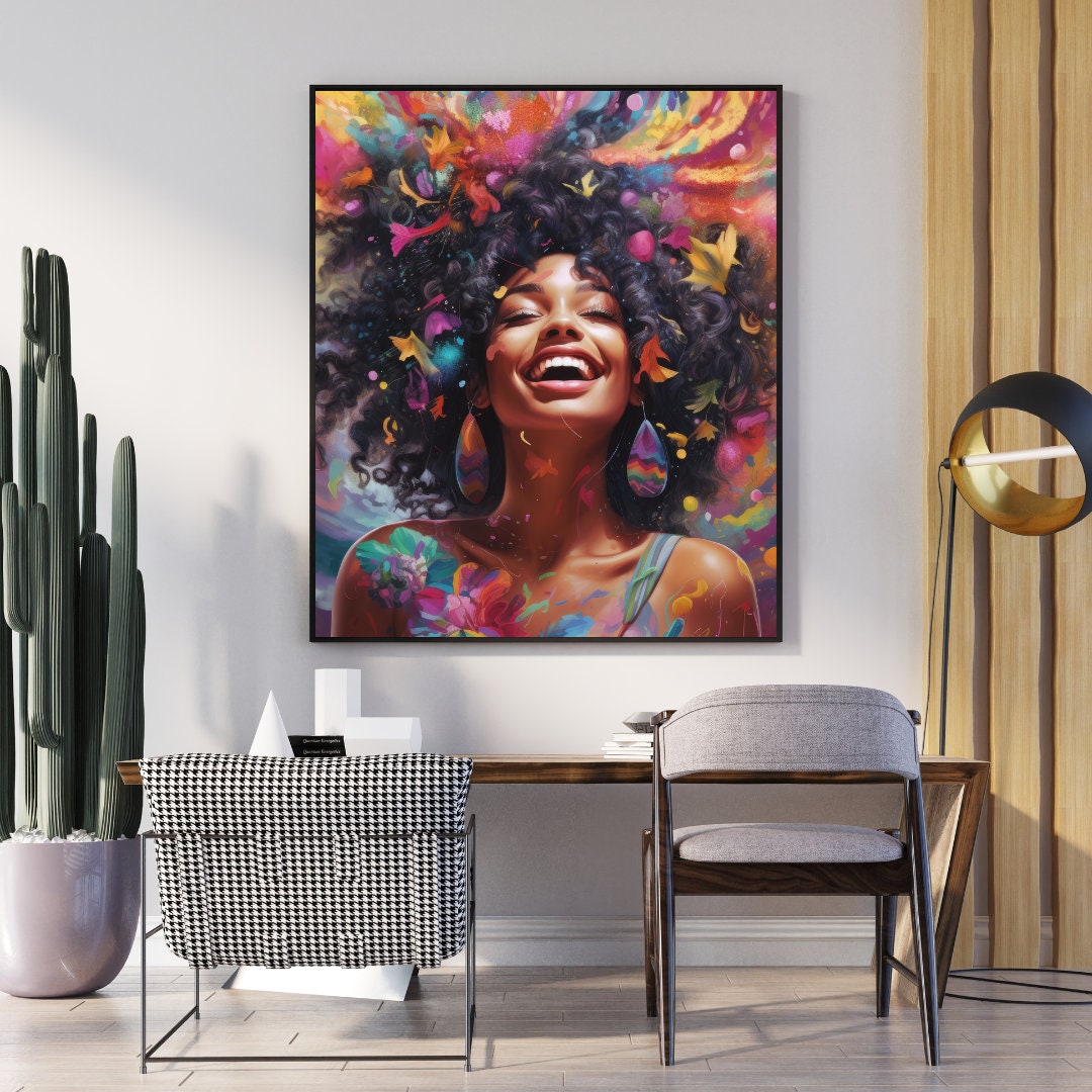 Digital Art Portraying Happiness and Joy. Colorful and Full of Love. - Etsy