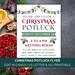 Holiday Potluck Flyer Templates, Winter Potluck Sign, Christmas Office ...