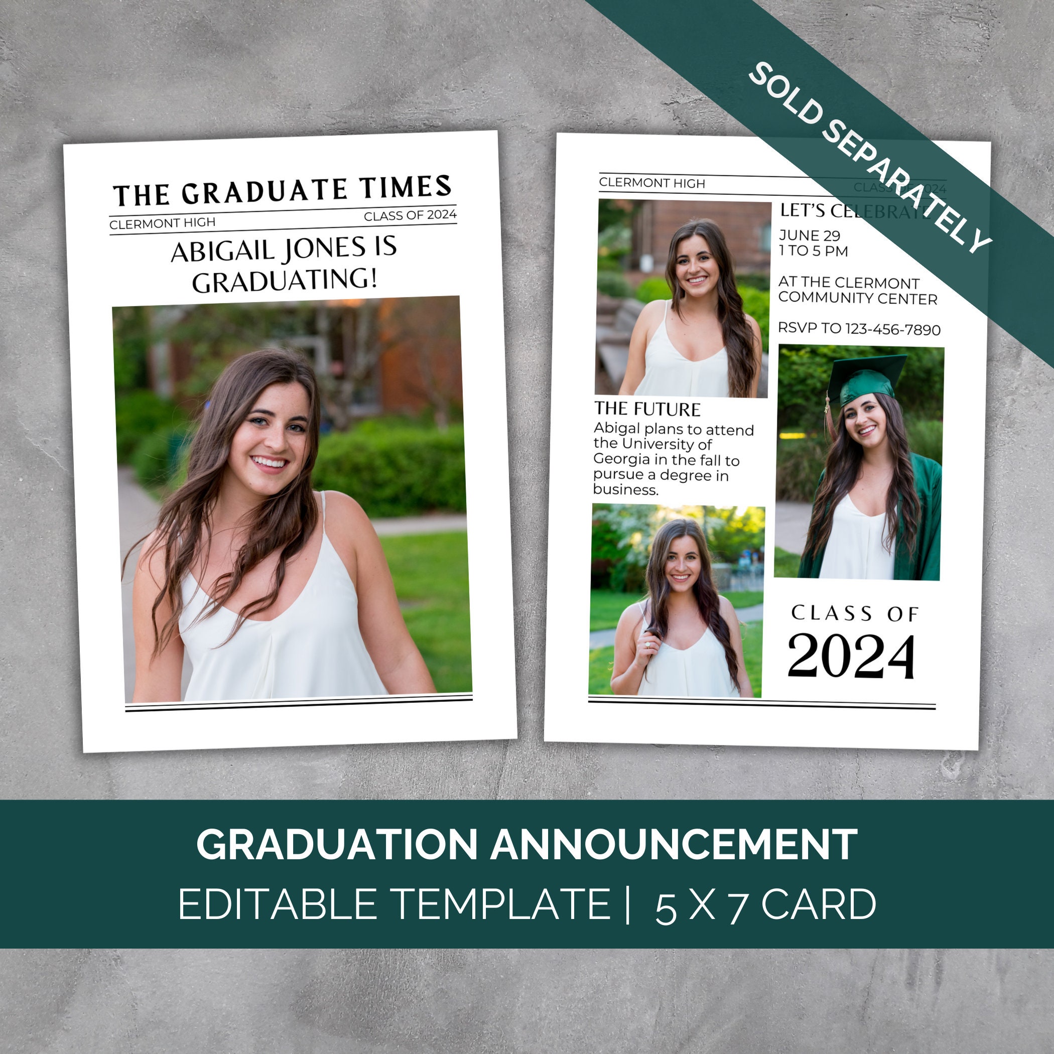 Graduation Party Invitation Insert Card Canva Template, Graduation QR ...
