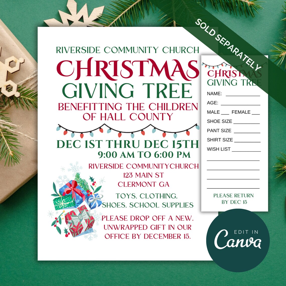 Christmas Potluck Flyer Template, Winter Potluck Sign, Office Potluck ...