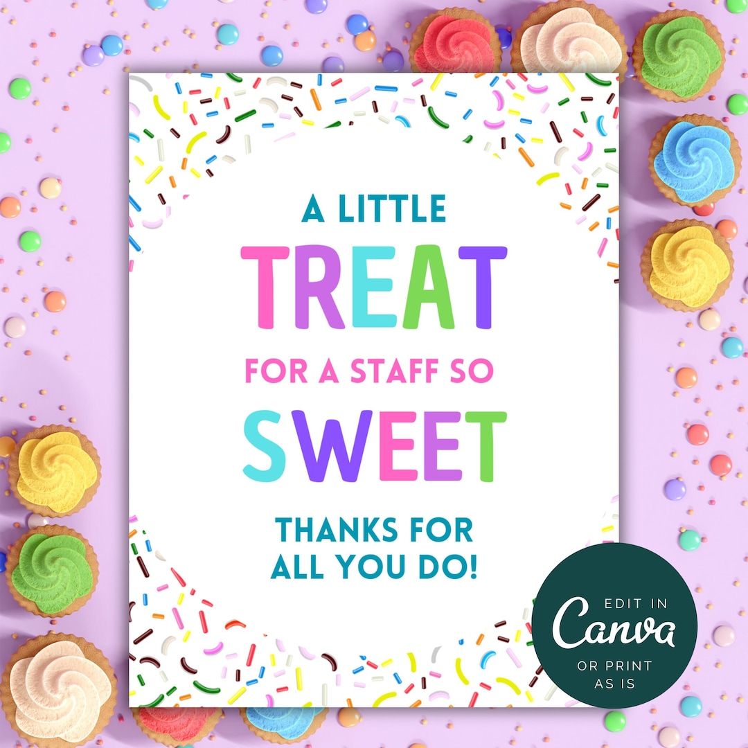 Employee Appreciation Sign Printable, Teacher Appreciation Sign ...