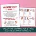 Valentines Day Gram Fundraiser Canva Template, Animal Valentine Candy ...