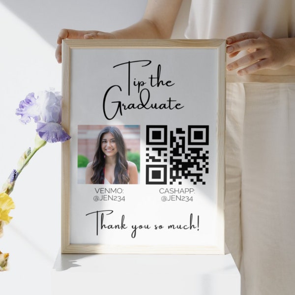 Tip the Graduate Template - Etsy