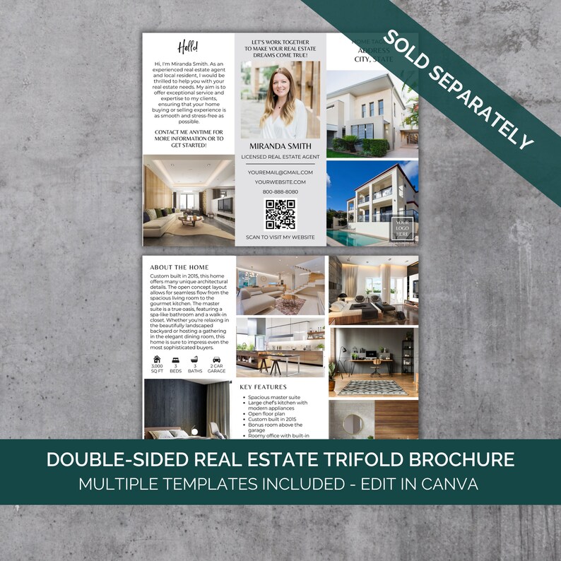 Realtor Postcard Introduction Canva Template - Etsy