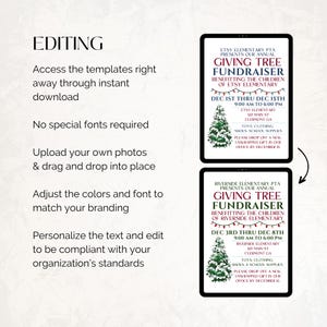 Giving Tree Flyer Template, Giving Tree Tags Printable, Angel Tree Sign ...