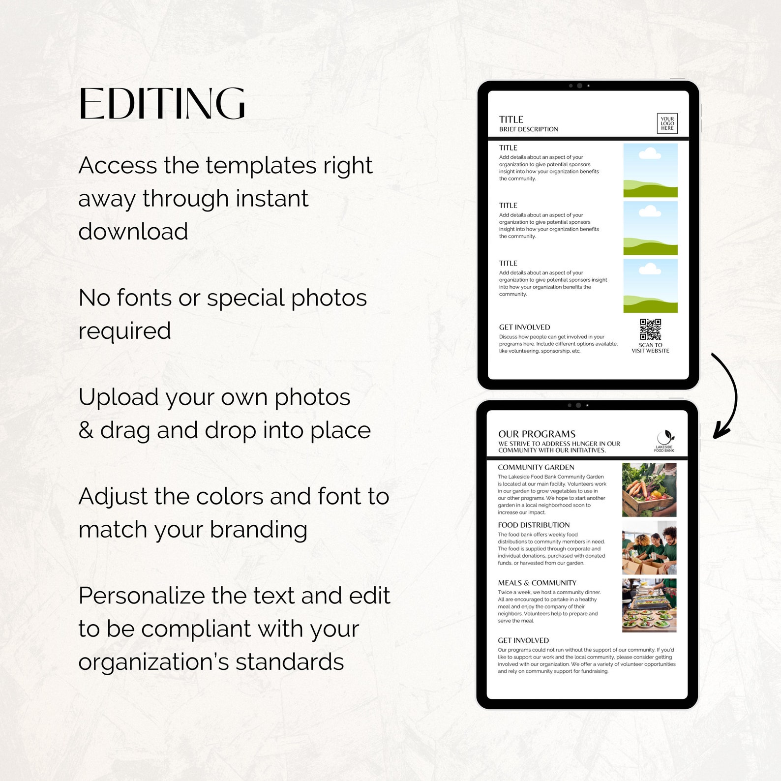 Sponsorship Levels Template, Nonprofit Sponsor Level Flyer, Nonprofit ...
