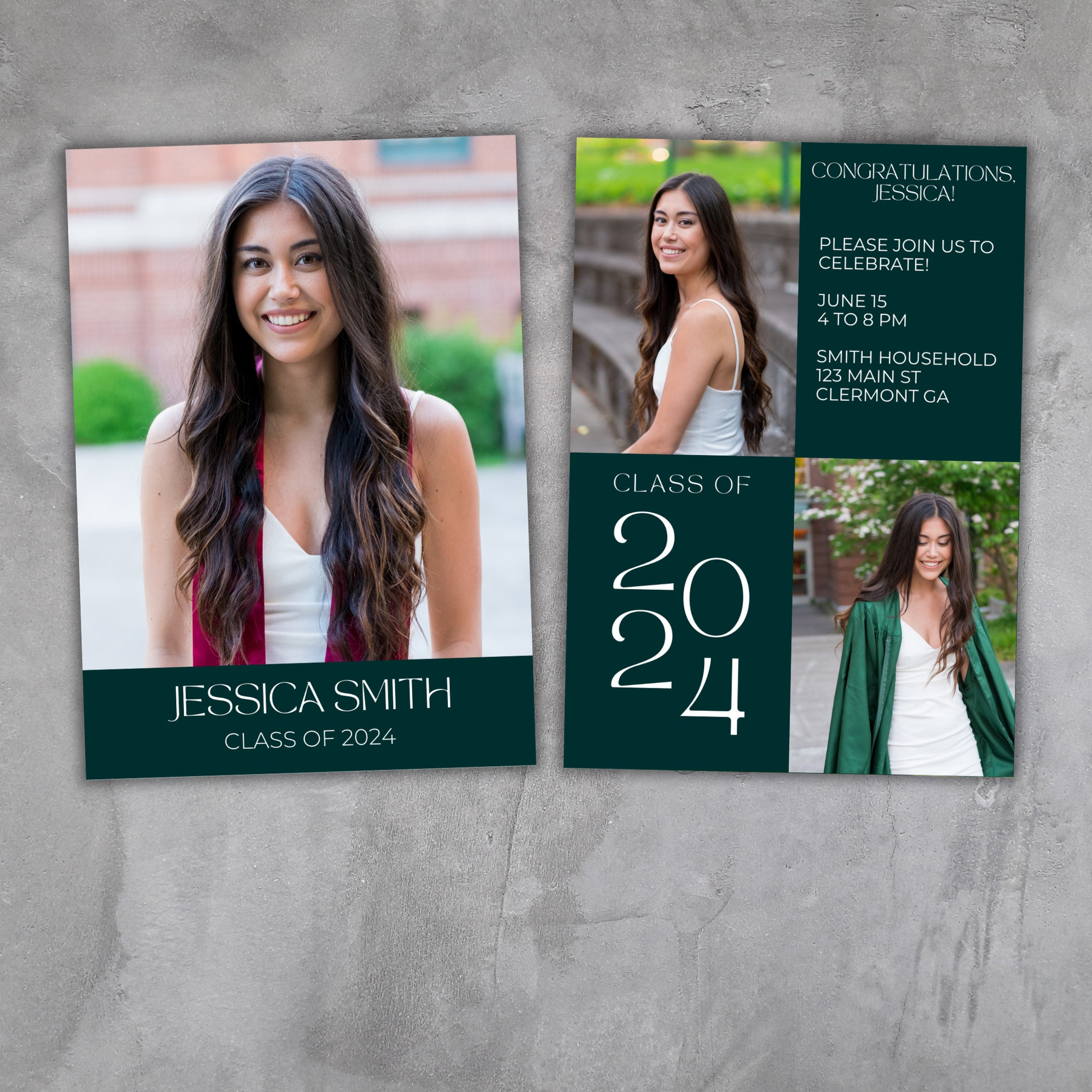 Graduation Party Invitation Multiple Graduates, Graduation Announcement ...