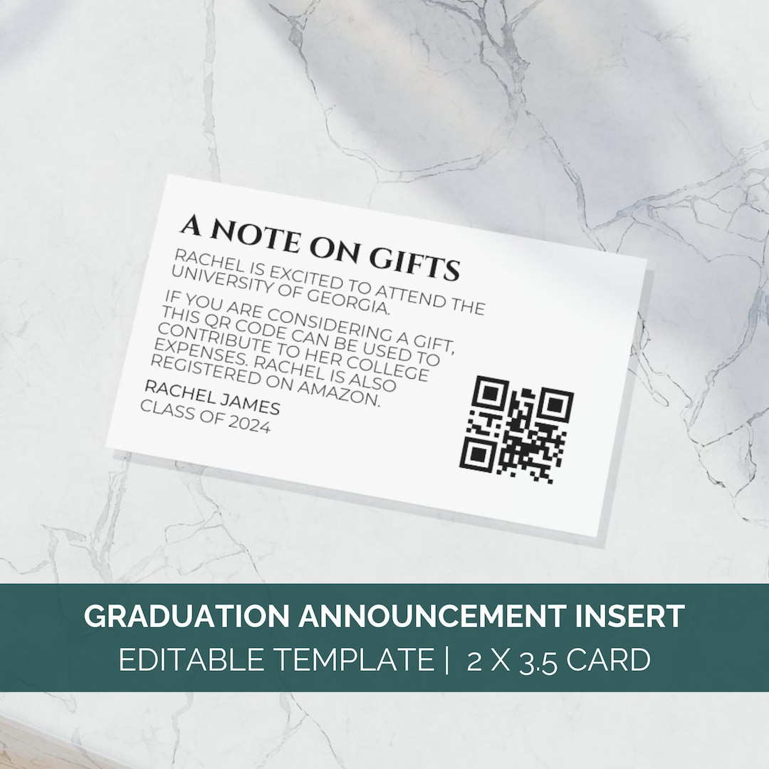 Editable Graduation Party Invitation Insert Canva Template, Graduation ...