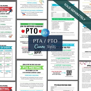 Meet the Board Flyer Template, Back to School PTA Board Introduction ...