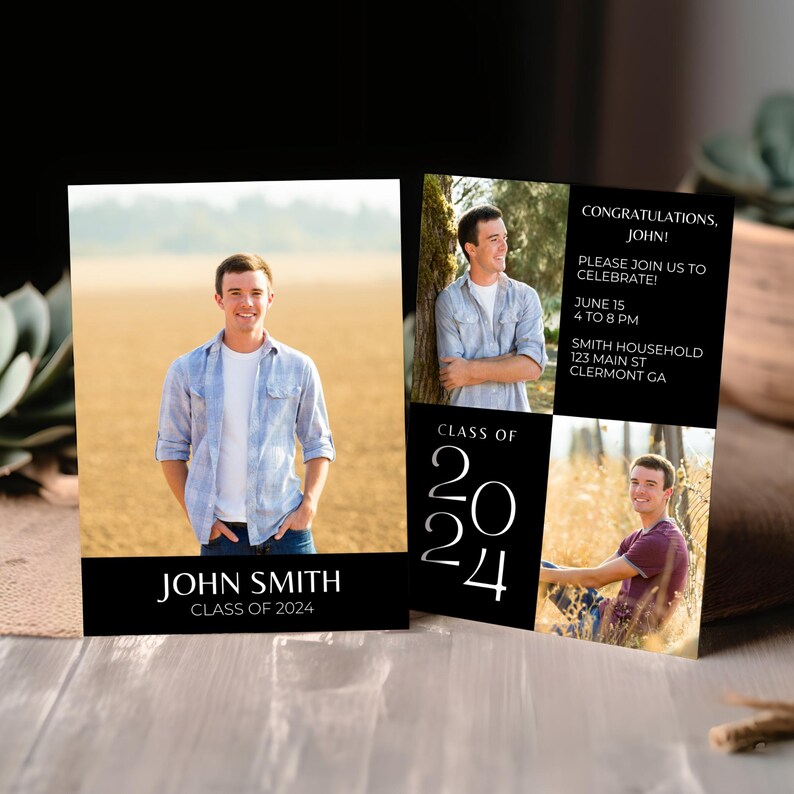 Graduation Party Invitation Multiple Graduates, Graduation Announcement ...