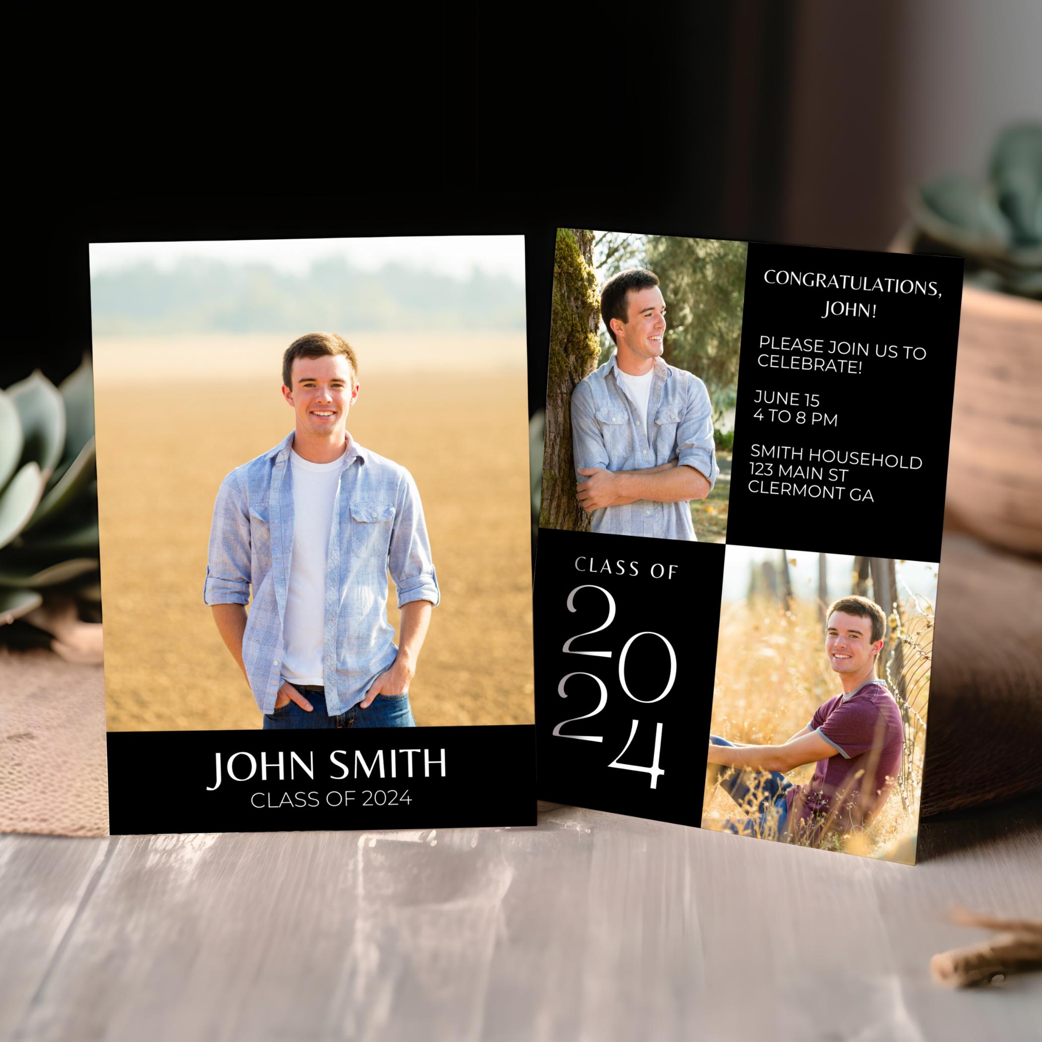 Graduation Party Invitation Multiple Graduates, Graduation Announcement ...