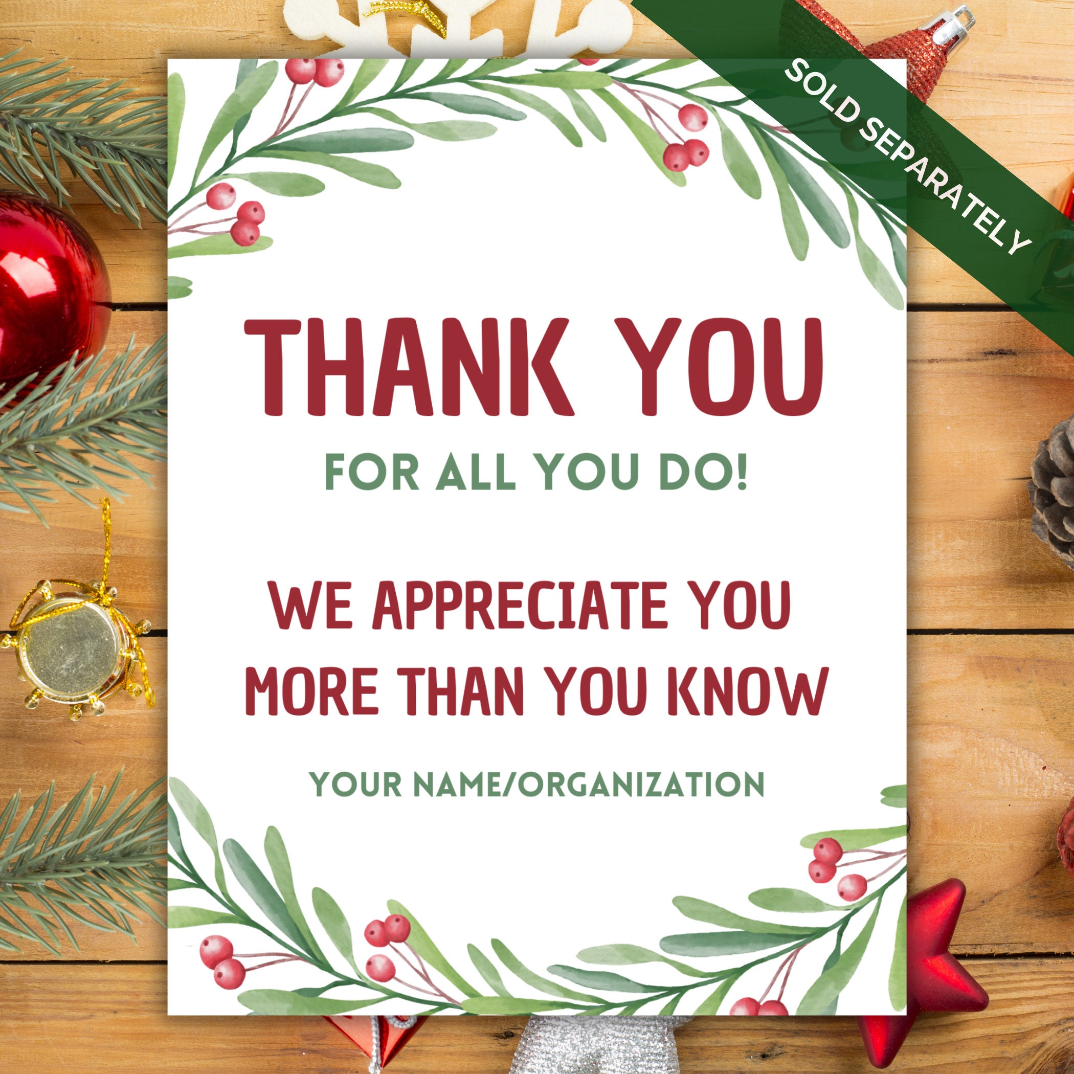 Employee Appreciation Sign Printable, Teacher Appreciation Sign ...