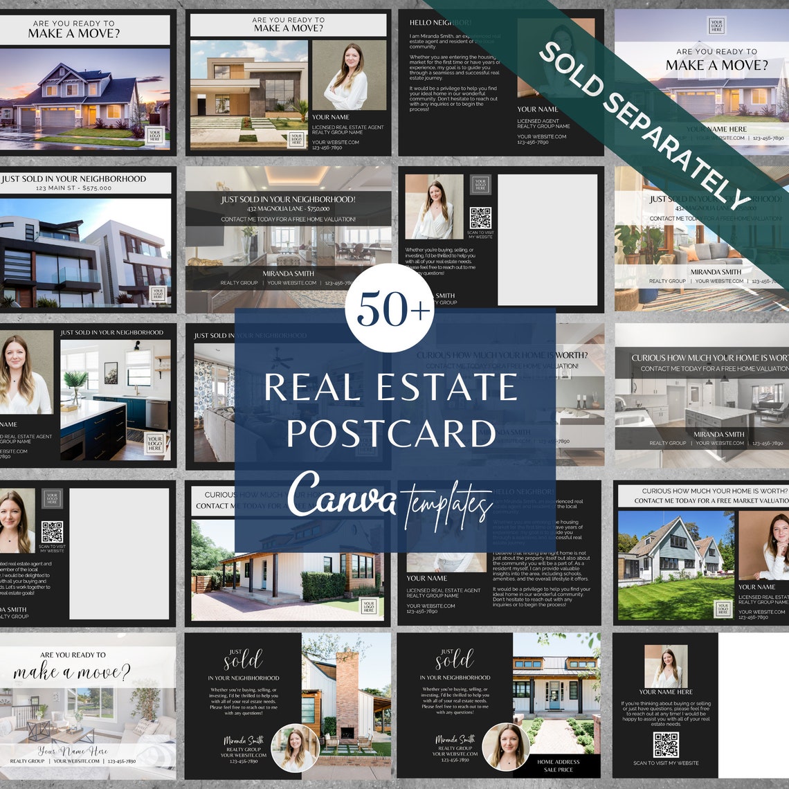 2 Page Real Estate Brochure Canva Template, Real Estate Home Features ...