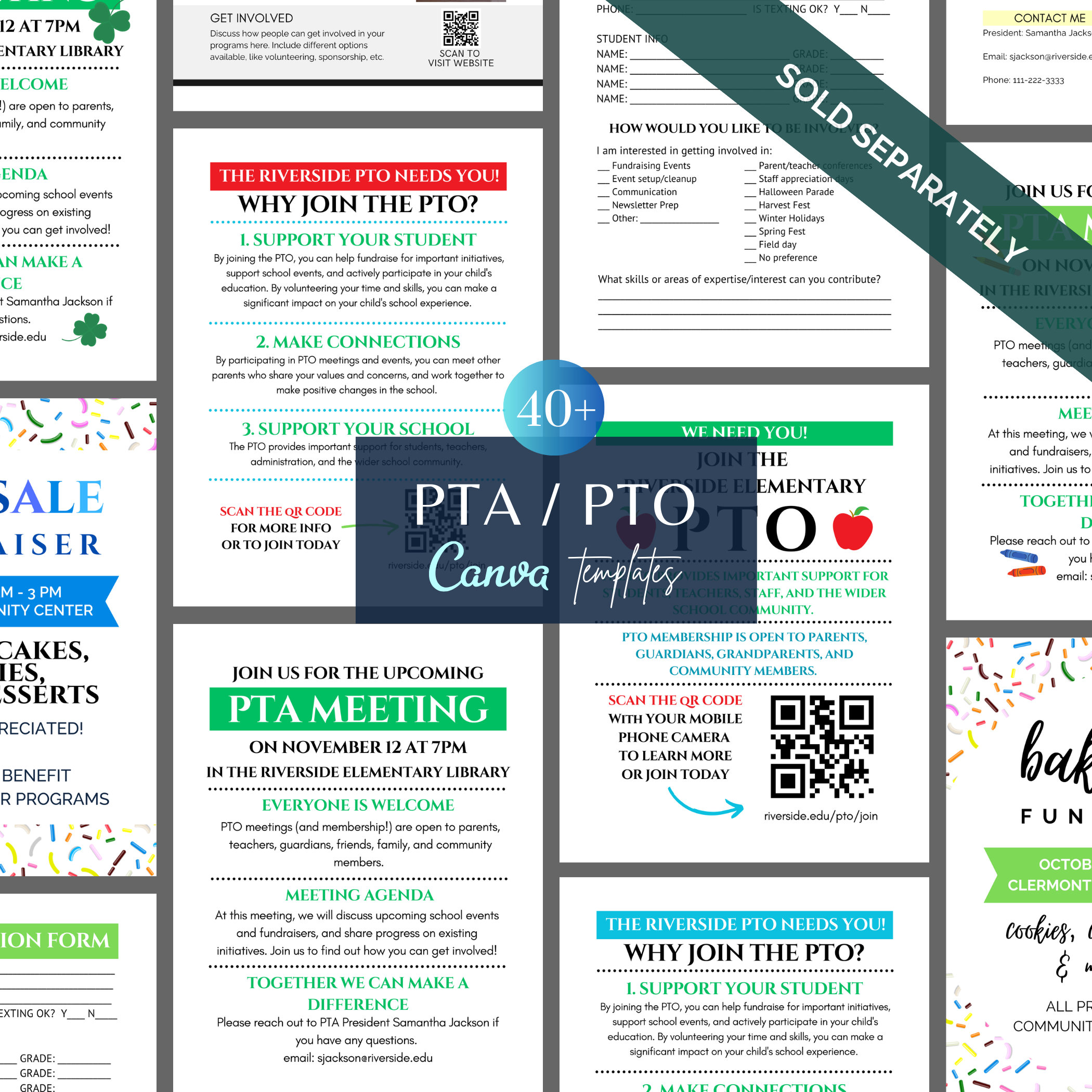 PTO Fundraiser Tracker Flyer Canva Template, Fundraising Thermometer ...