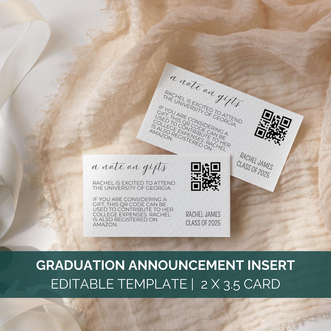 Editable Graduation Party Invitation Insert Canva Template, Graduation ...